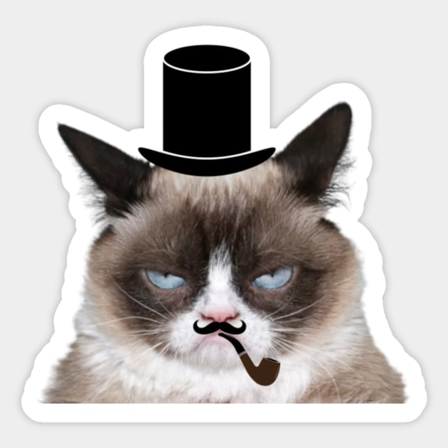 Mafia cat meme, funny memes - Cat Mafia Memes - Sticker | TeePublic